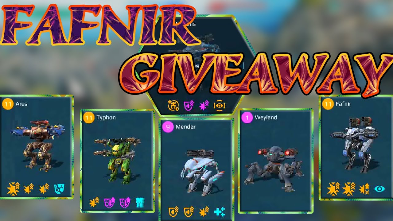 War Robots Fafnir Giveaway & TDM Gameplay - YouTube