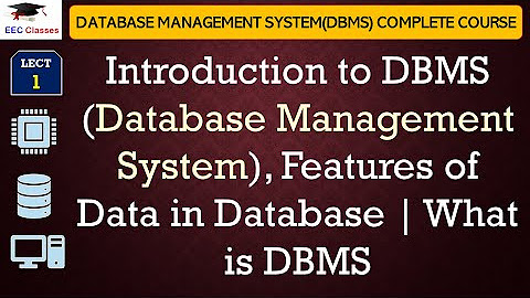 Database Management System(DBMS) Full Course - YouTube