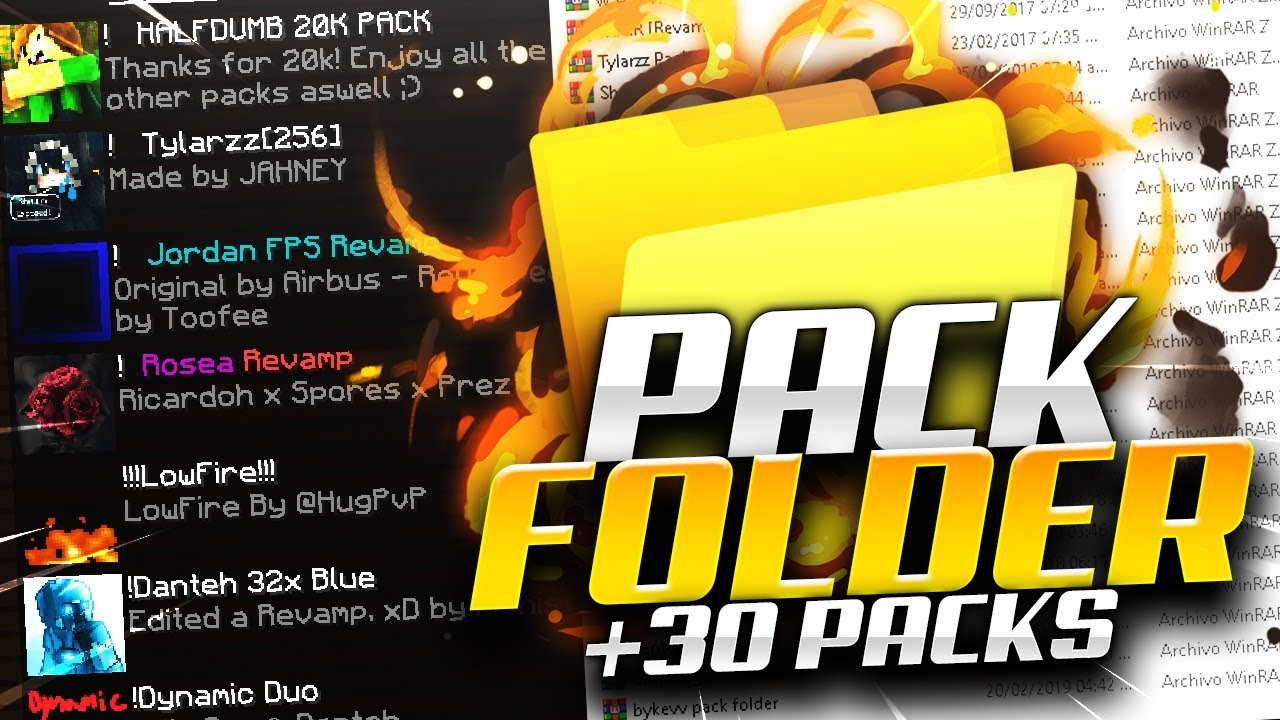 MI PACK FOLDER PVP/UHC (+30 Packs) - YouTube