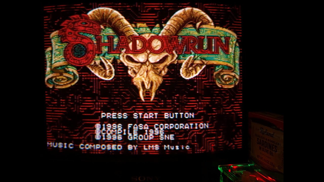 【Mega CD】Shadowrun | シャドウラン ~Intro/Title //MiSTer FPGA Y/C CRT - YouTube