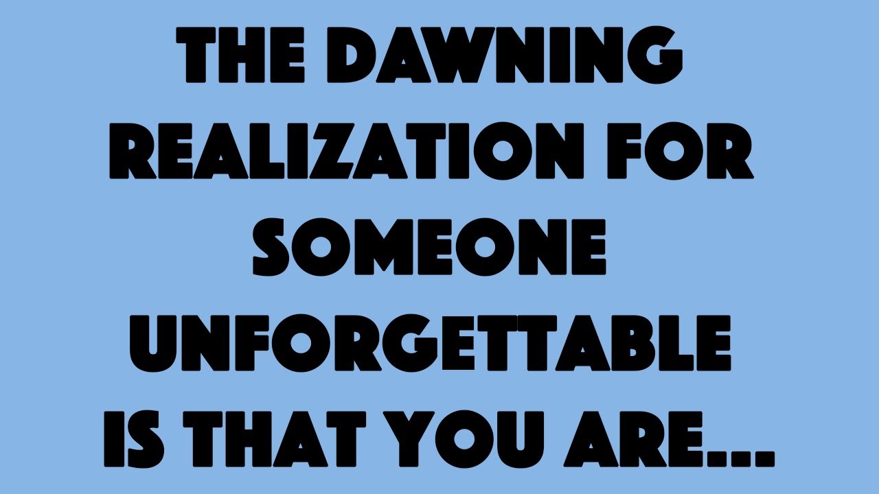 The dawning realization for someone... - YouTube