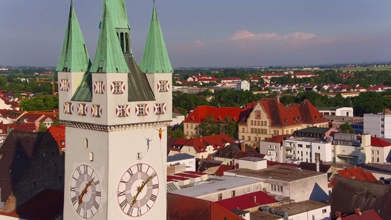 Straubinger Stadtturmfest 2016 - Slackline - YouTube
