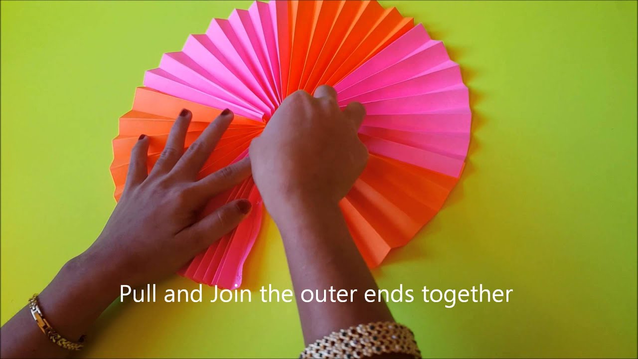 Paper Crafts - Make Paper Rosette in Simple Steps - Tutorial (DIY) # ...