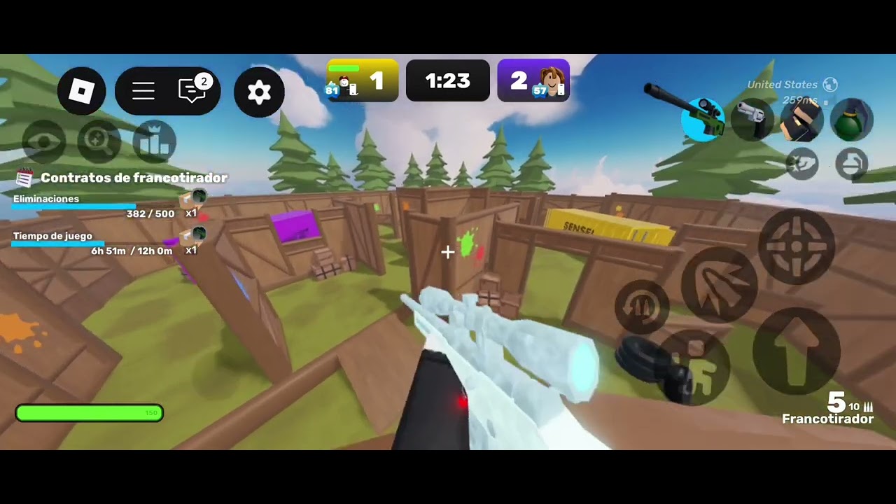 jugando en el nuevo mapa de Roblox rivals - YouTube