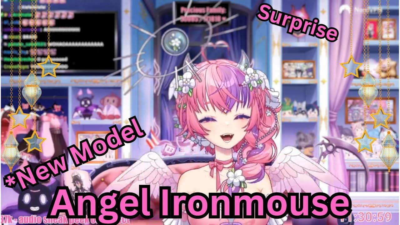 Meet New Ironmouse Angel Model - YouTube