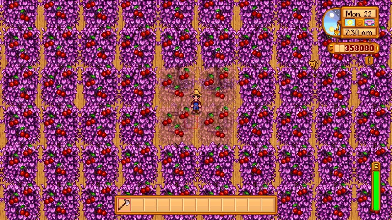 What is an Entire Farm of Cherries Worth in Stardew Valley?! - YouTube