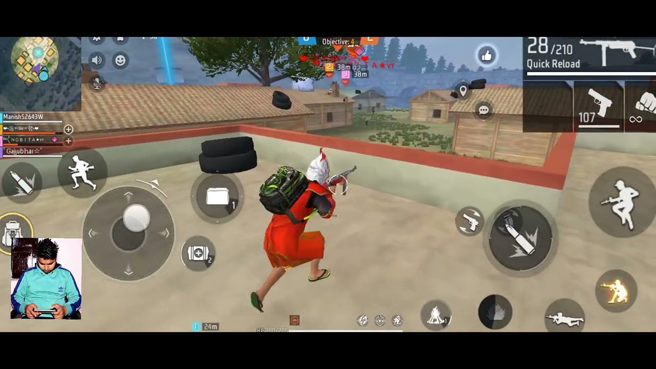 gajjubhai Holi special video free fire op gameplay video gaming zone by ...