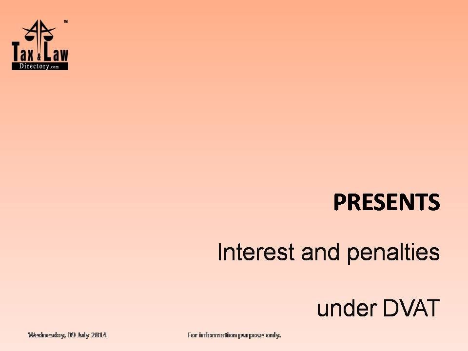 "Interest and penalty under DVAT" - YouTube