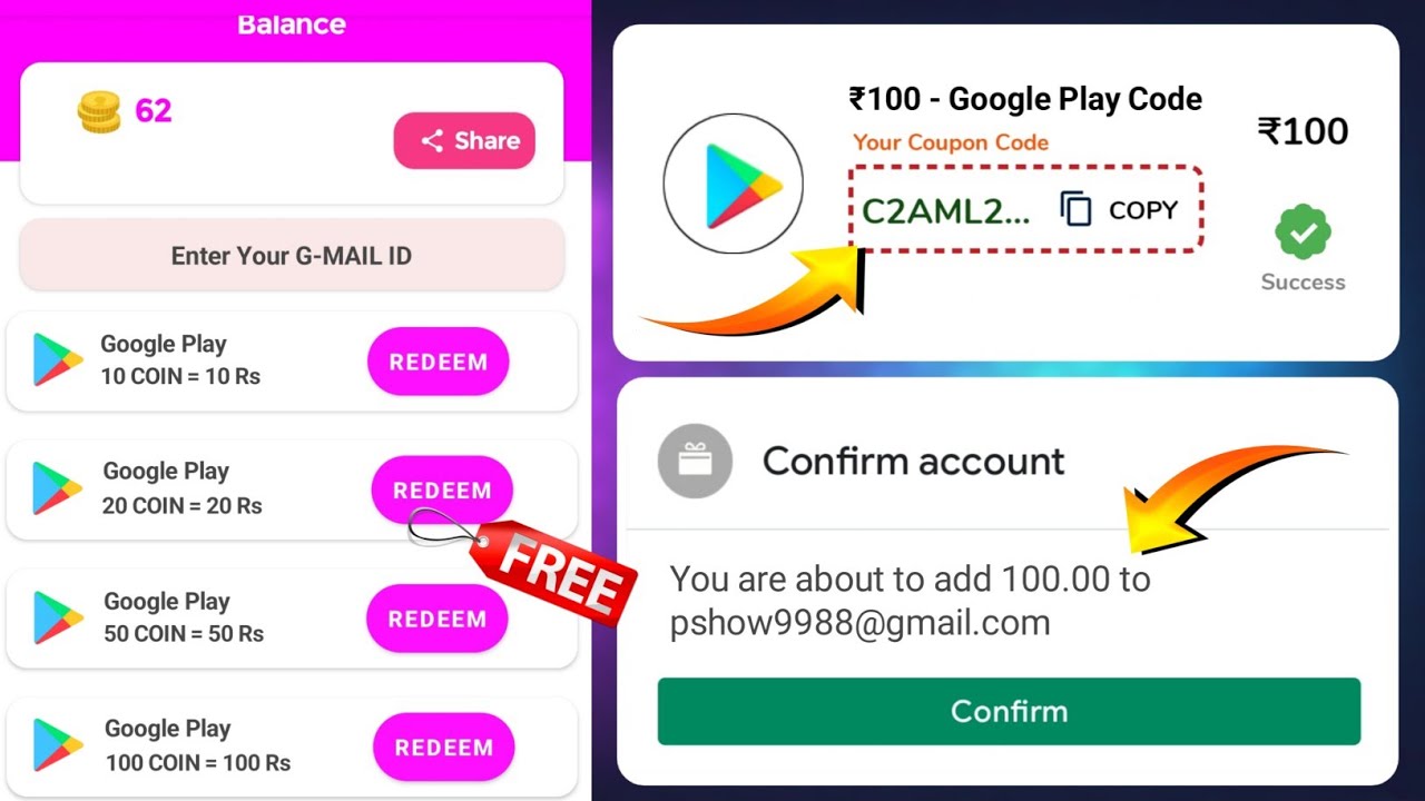 Free Redeem Code Today | Free Redeem Code App | Google Play Redeem Code App | Free Redeem Code ...