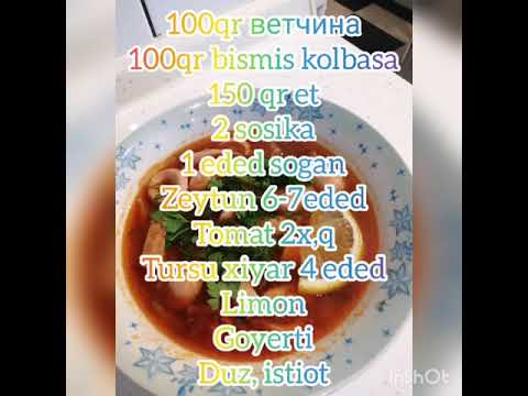 Hele bele dadli sorba yememisiniz Rus metbexinden\