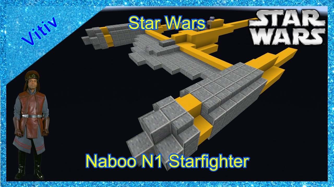 Star Wars Naboo N-1 Starfighter in Minecraft - Tutorial - YouTube