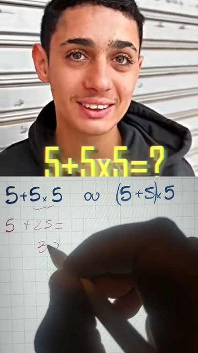 five plus five divide five #professordematematica #shorts # ...