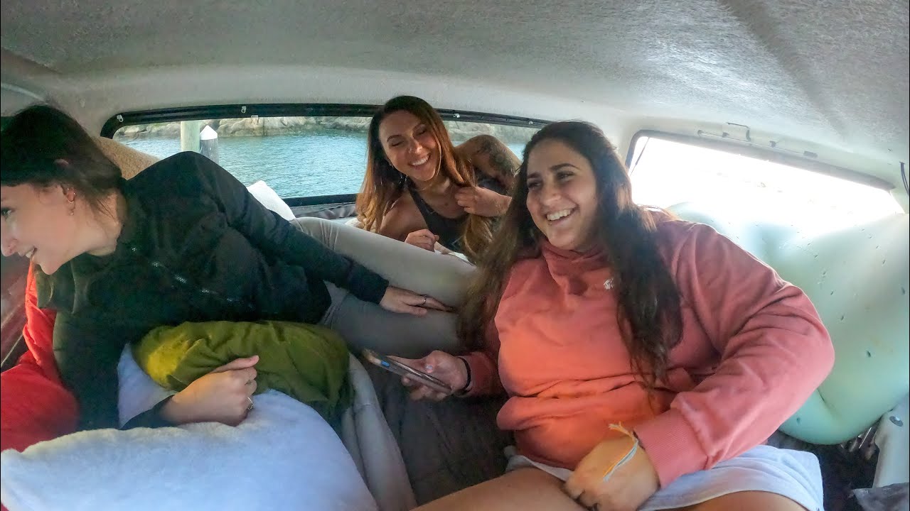 Sleeping Inside The Truck Camper For Girls Night Youtube