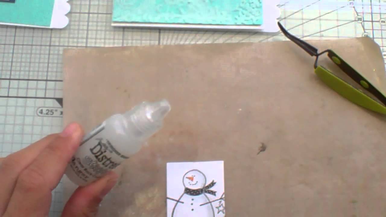 Be Merry Snowman card part 3 - YouTube