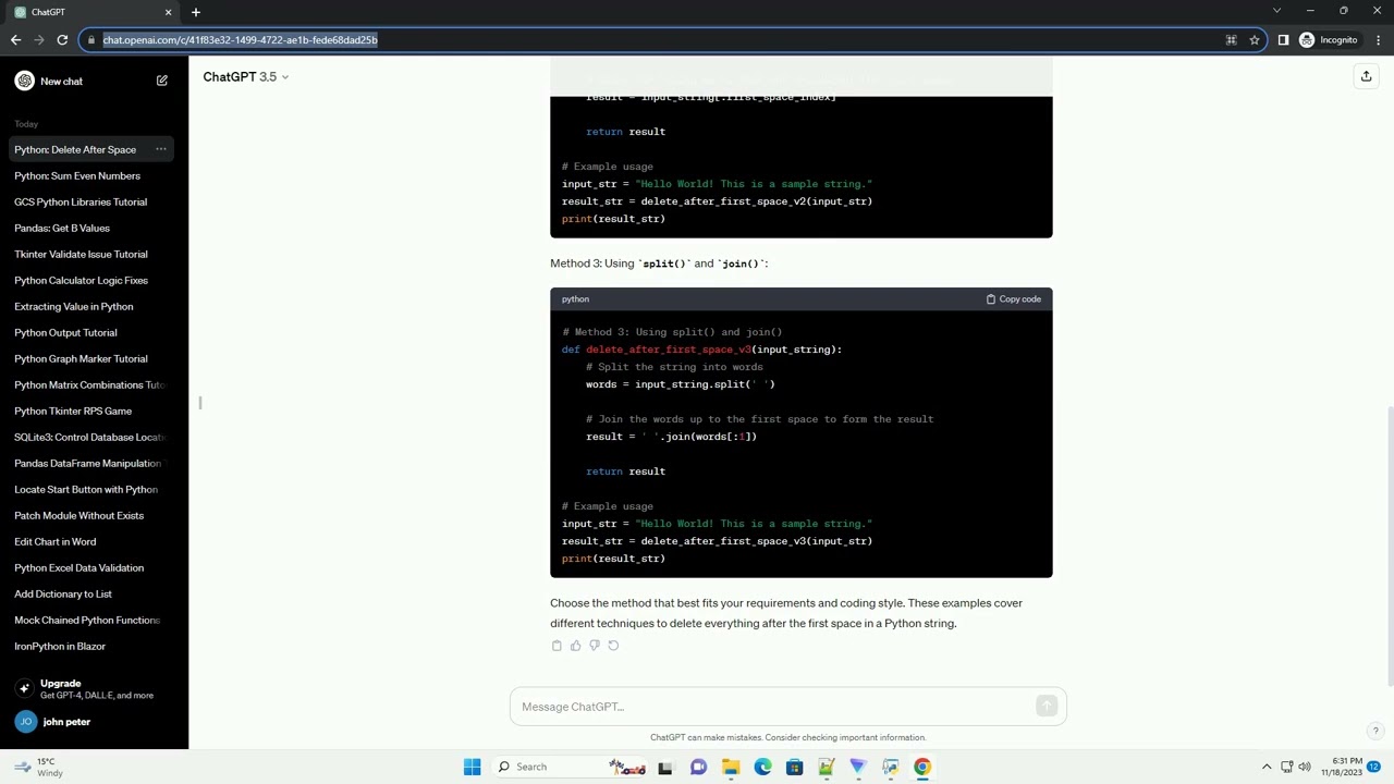 How To Delete Everything After First Space In Python YouTube How To Delete Everything After First Space In Python YouTube