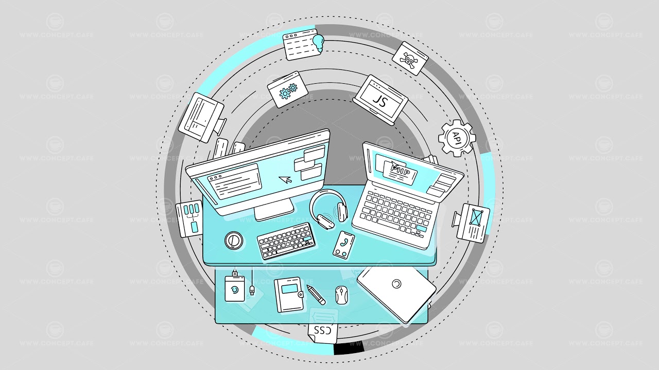 Web Developer promo animation on alpha chanel - YouTube