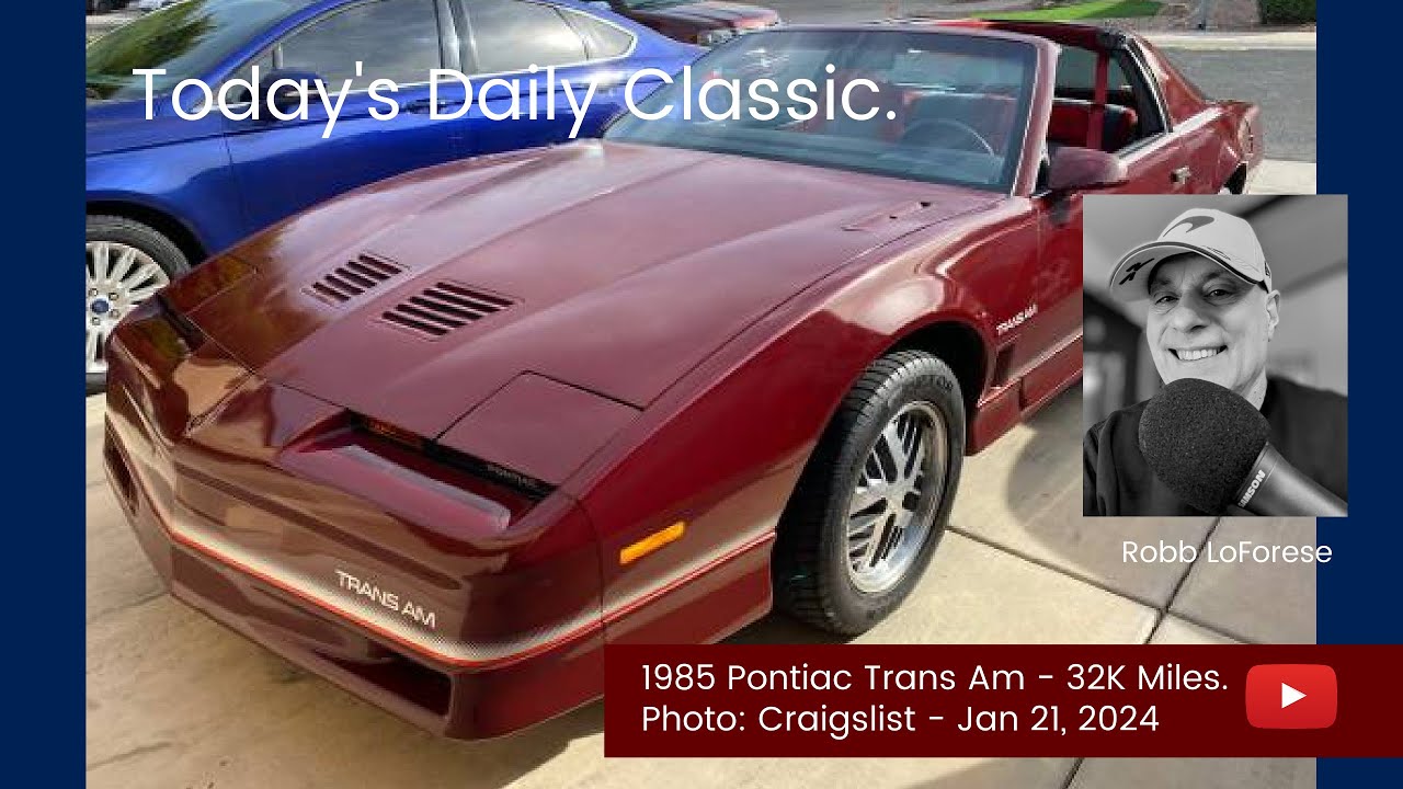TOP PICK - 1985 Trans Am - 305 V8 - 32K original miles - $13,500 ...
