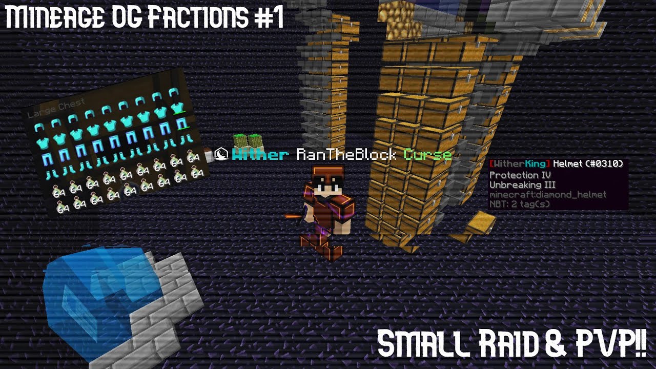 Minecraft Factions #1: Small Raid & PVP! - YouTube
