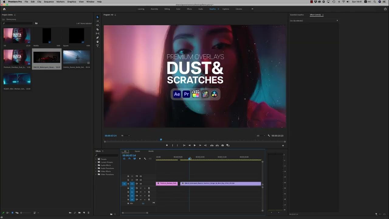 Premium Overlays Dust & Scratches Tutorial (After Effects-Premiere Pro - Final Cut -DaVinci ...