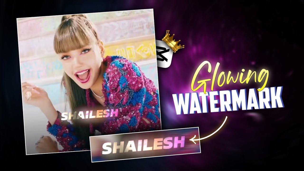 GLOWING WATERMARK TUTORIAL IN CAPCUT⚡ - YouTube