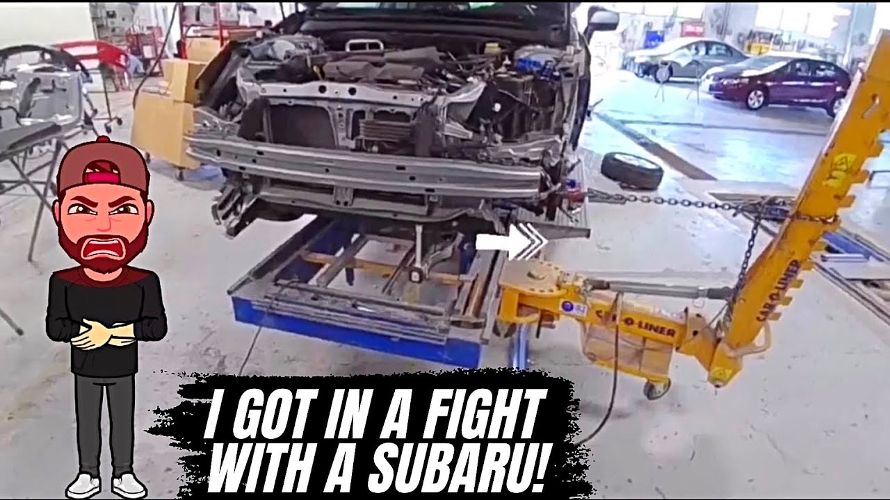 I Got In A Fight With A #Subaru! #autobody #framemachine #collision # ...