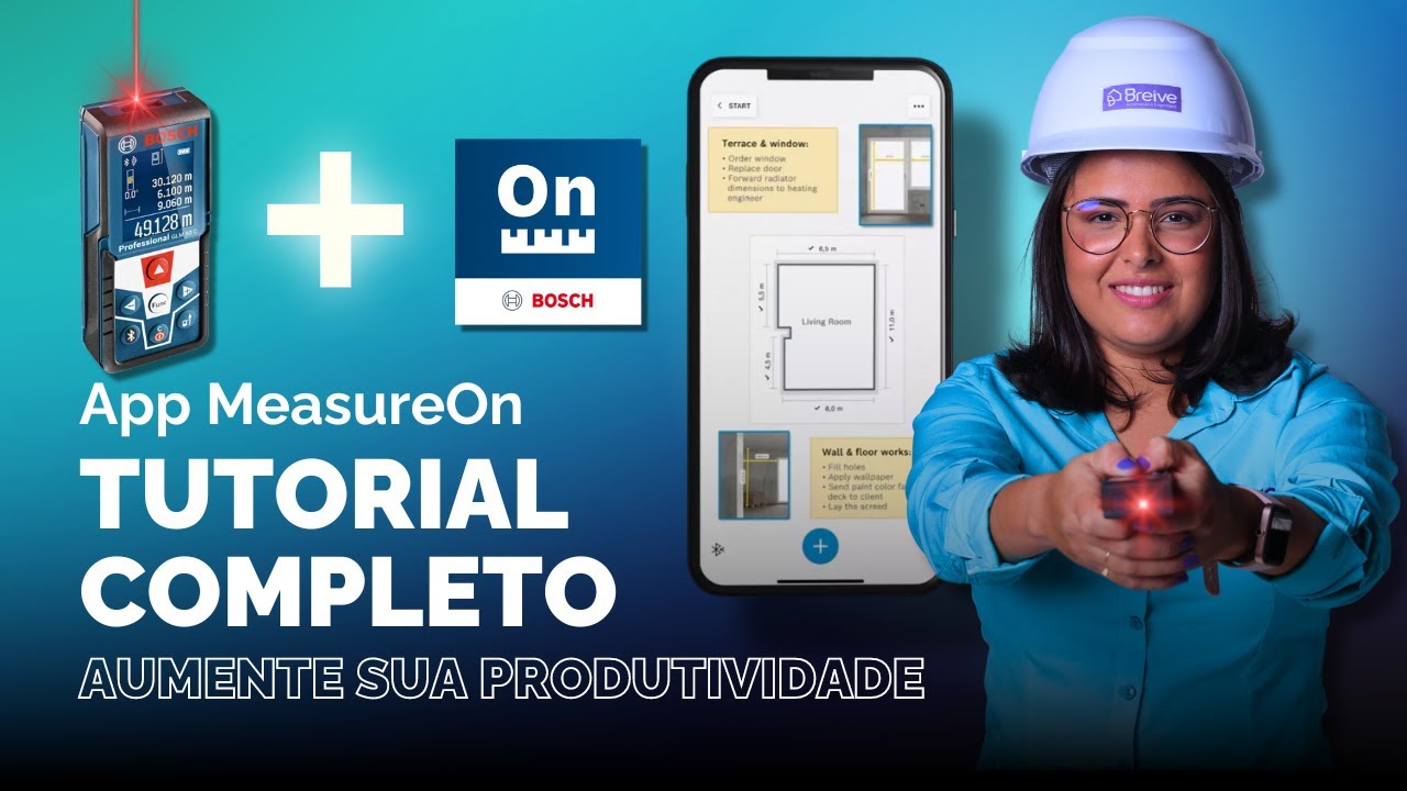Como Usar o App MeasureOn com a Trena Laser Bosch GLM 50C: Tutorial ...