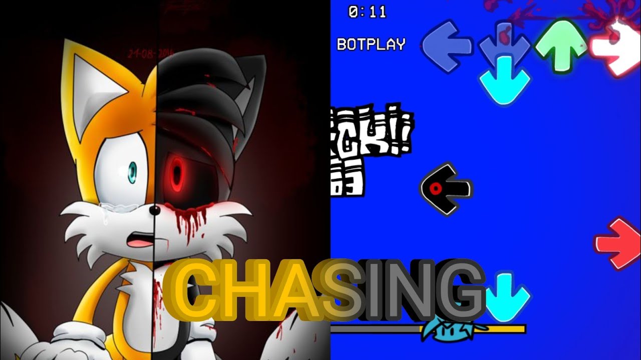 Tails.exe FNF [CHASING] Pantalla Azúl/Tails.exe FNF [CHASING] Blue ...