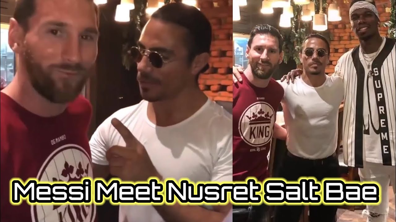 Messi Visit And Meet Nusret Salt Bae | Fifa World Cup Trophy Qatar 2022 ...