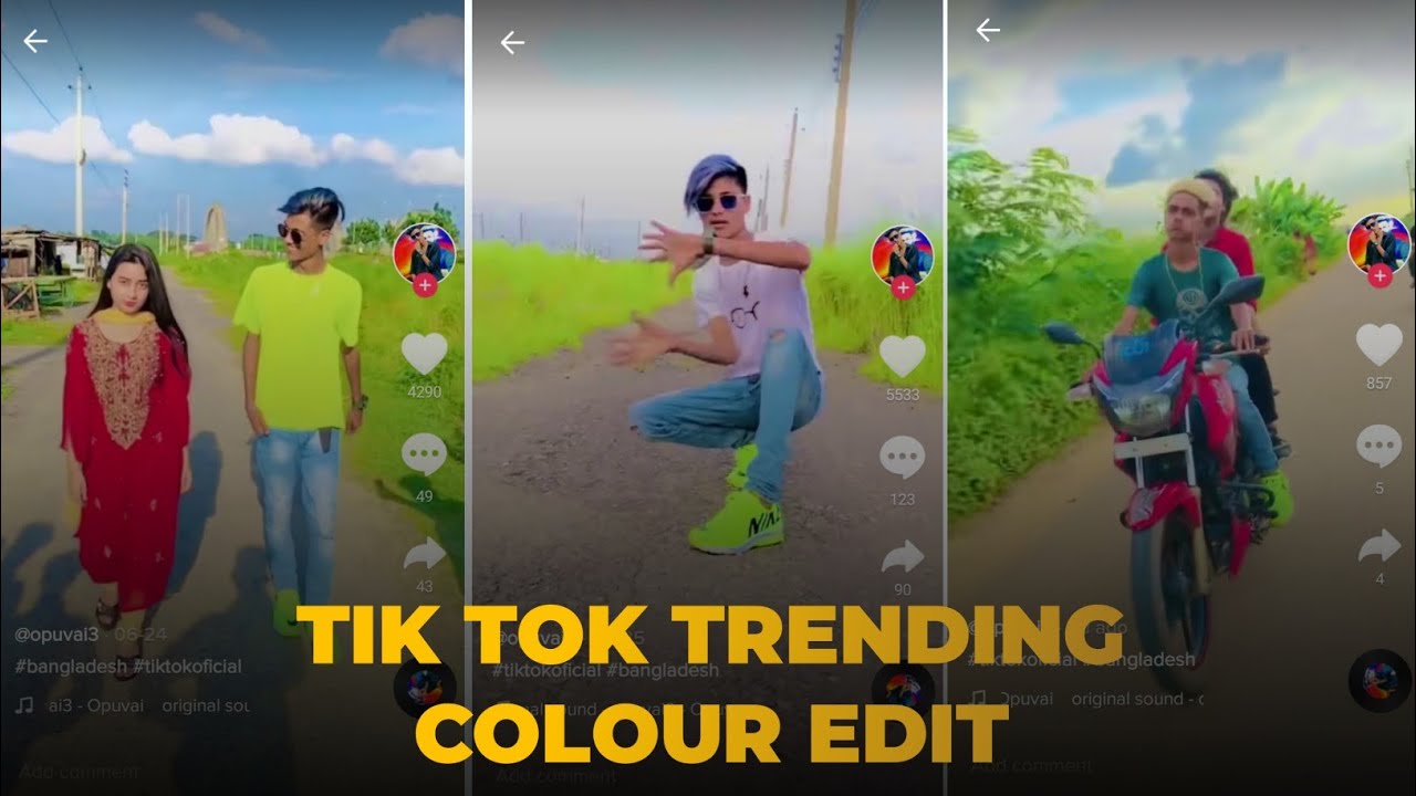 TIK TOK TRENDING COLOUR EDIT | VSCO | T PRODUCTION - YouTube