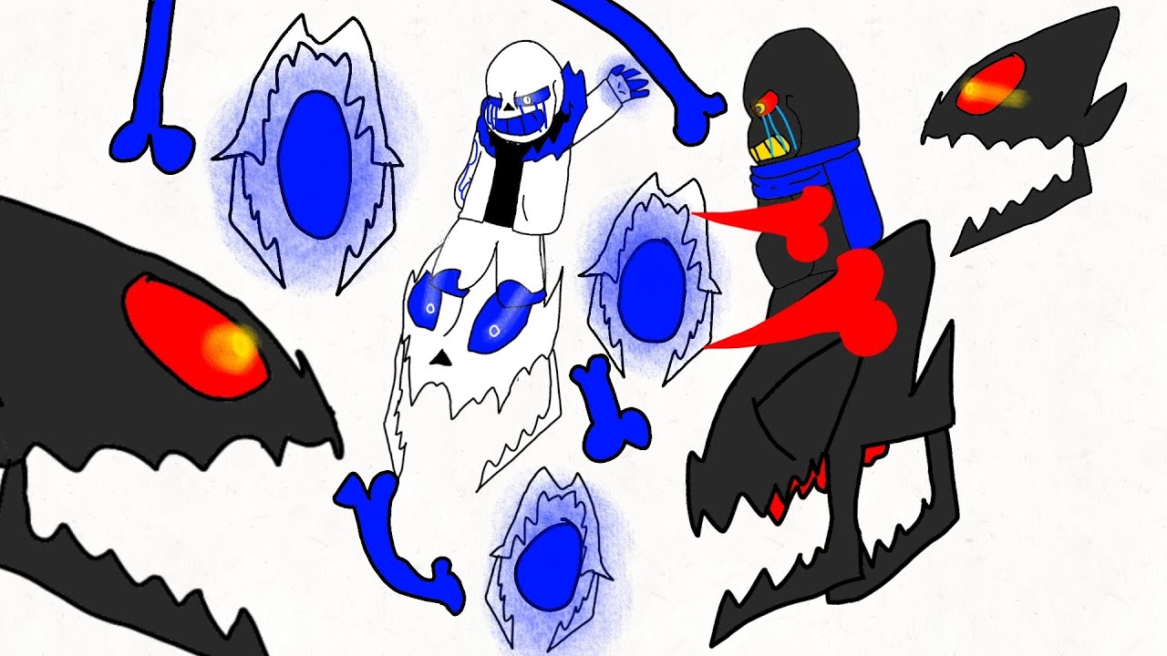 Error404!Sans vs Error!Sans (The Au batlle) - YouTube