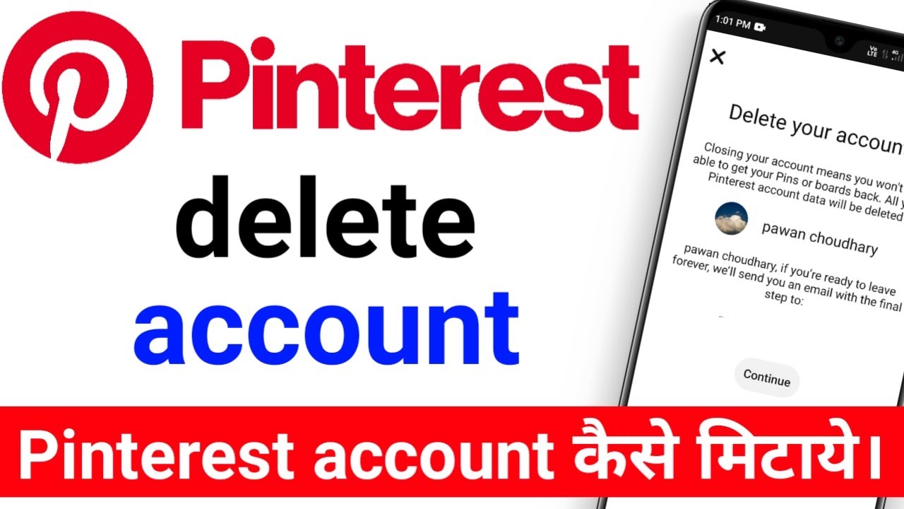 how to delete pinterest account, pinterest account delete kaise kare ...