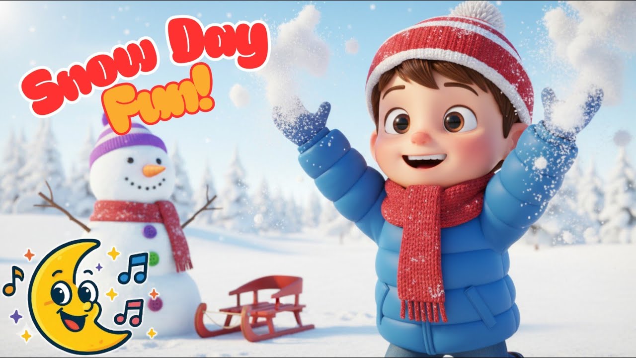 Winter Song for Kids | Snow Day Fun | Loonie Tunes Nursery Poems - YouTube