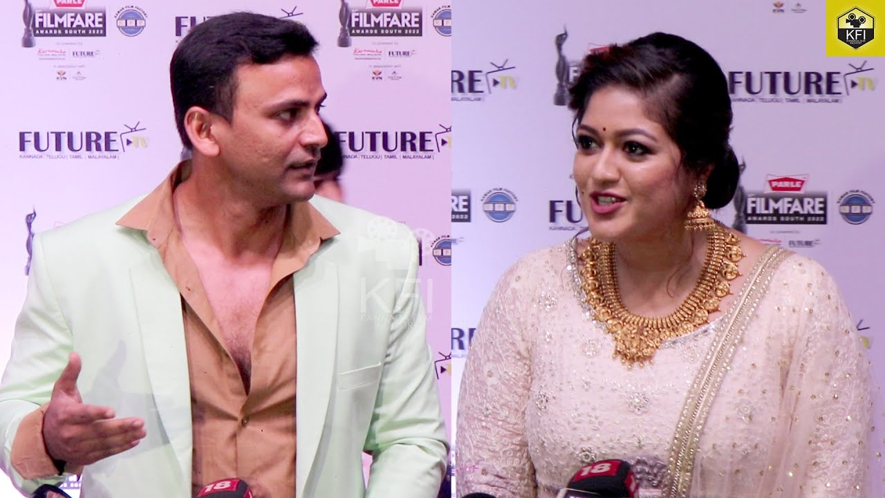 Daali Dhananjay, Meghana Raj Talking About Filmfare Awards 2022 | Daali ...
