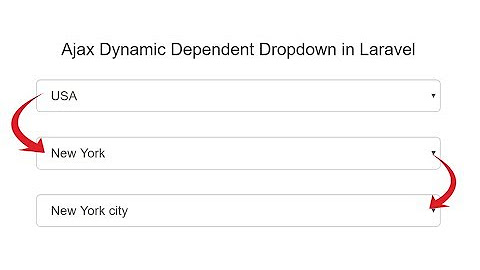 Laravel Dynamic Dependent Dropdown - YouTube