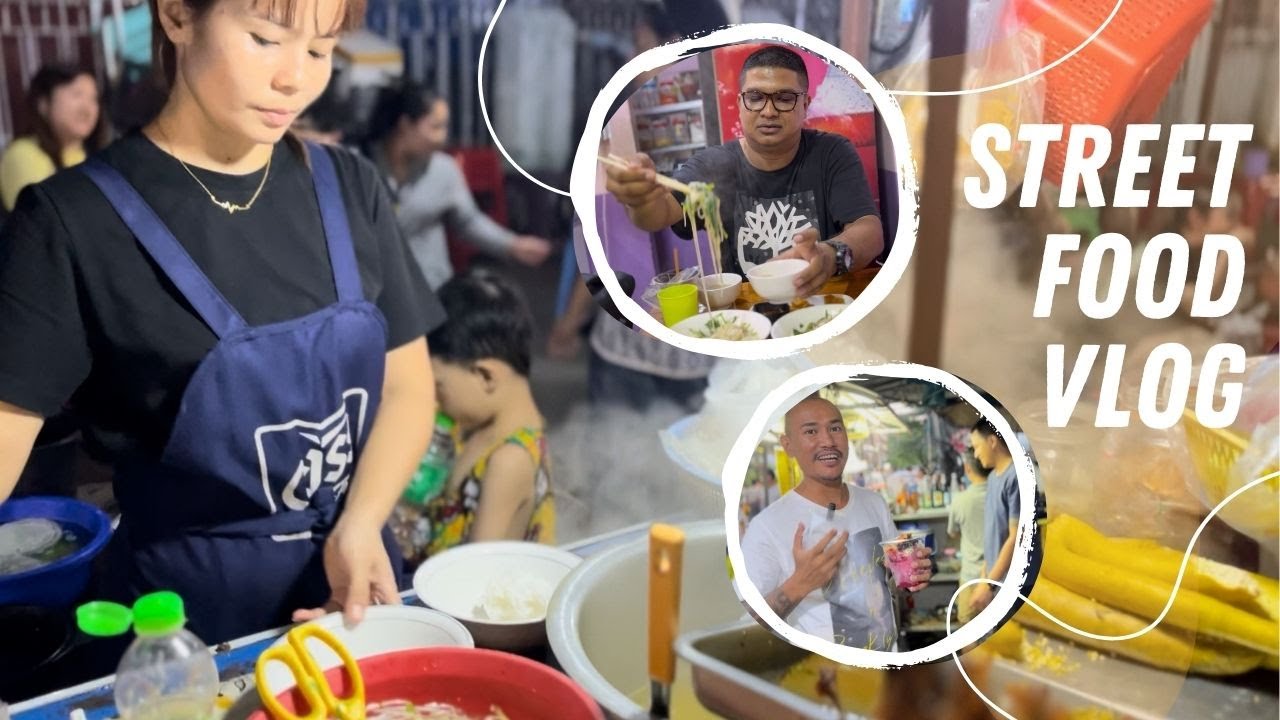 စားစရာစုံတဲ့ စမ်းချောင်းညနေခင်း | Street Food Tour in Sanchaung - YouTube