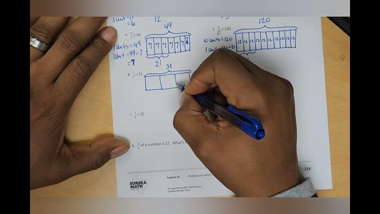 Eureka Math 5th Grade TEKS Edition Module 4 Lesson 9 Homework - YouTube