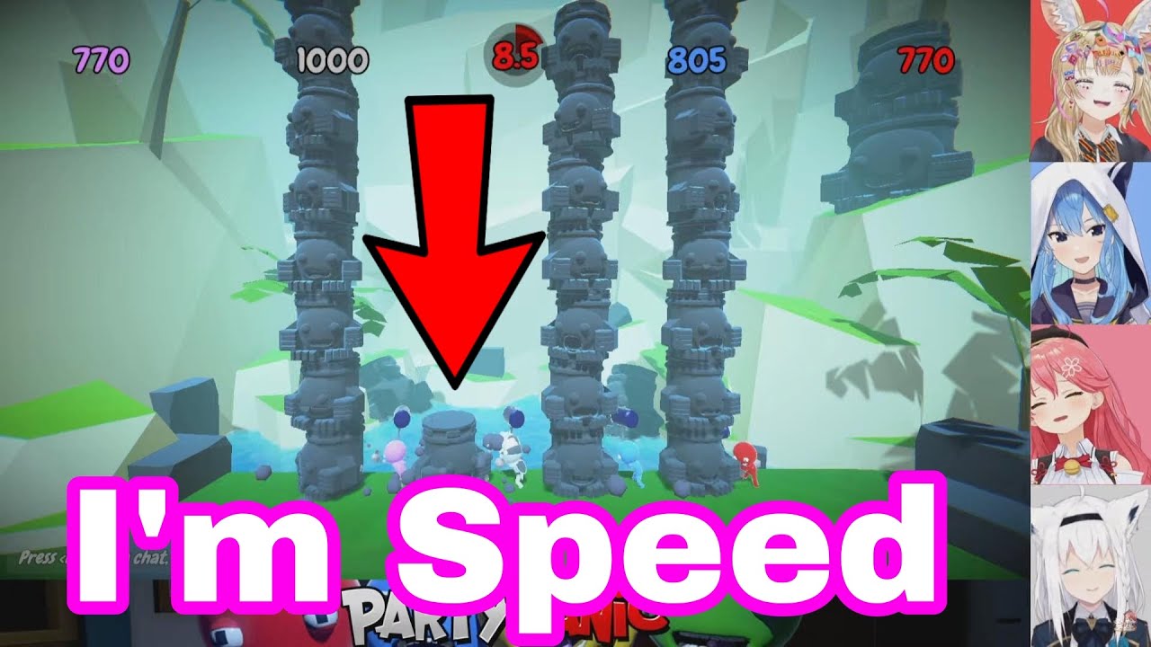 Suisei And Polka Is Confused Whiled Miko Die Laughing At Fubuki Speed | Party Panic [Hololive ...