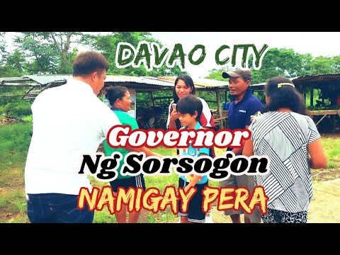 Governor ng Sorsogon namigay Pera, Sir Edwin Hamor grabi subrang bait ...
