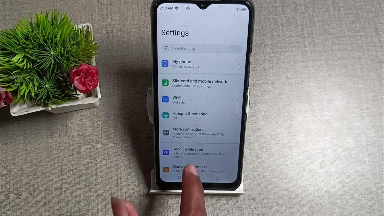 How to enable & disable charging sound and vibration in tecno pop 5 LTE, sound mobile settings ...