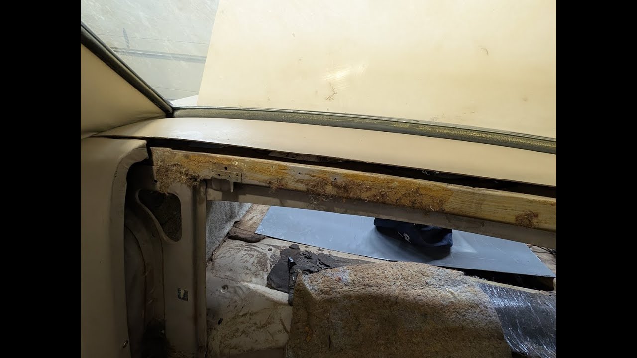Mustang trunk divider - sheet metal with amp mounted - YouTube