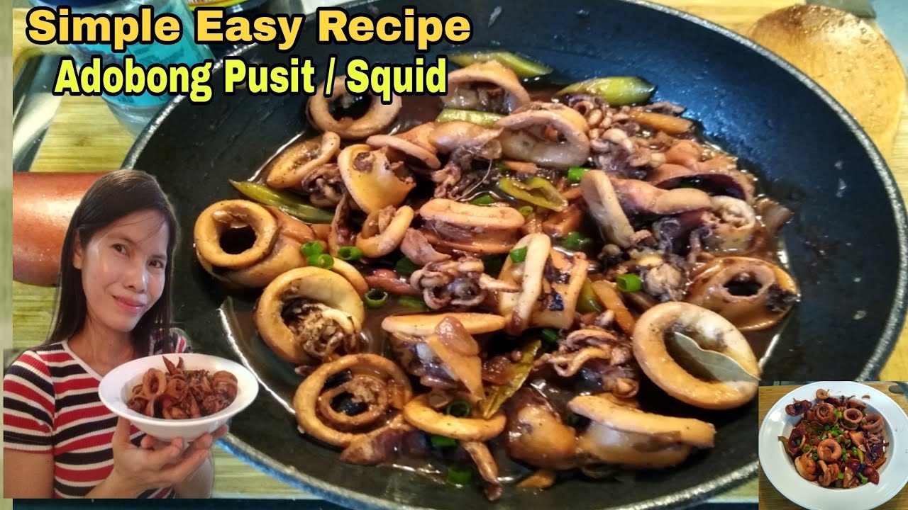 Simple & Easy Recipe / Adobong Pusit Squid #adobongpusit - YouTube