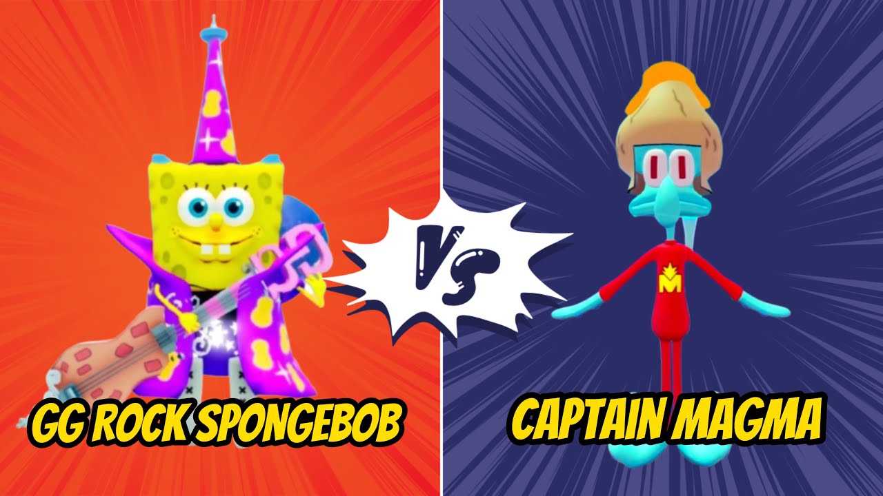 GG ROCK SPONGEBOB vs CAPTAIN MAGMA on SpongeBob Tower Defense on Roblox ...