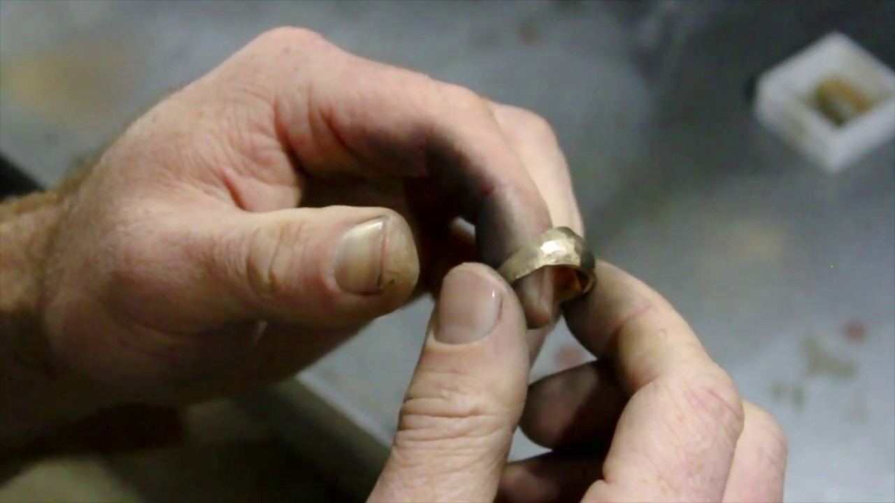 Forging a gold ring by HammerStruck short video - YouTube
