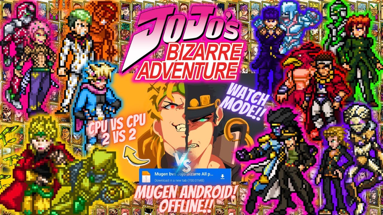 JOJO'S BIZARRE ADVENTURE MUGEN ANDROID OFFLINE [WATCH MODE] - Jojo ...