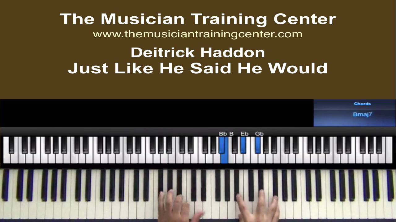 How to Play "Just Like He Said He Would" by Deitrick Haddon - YouTube