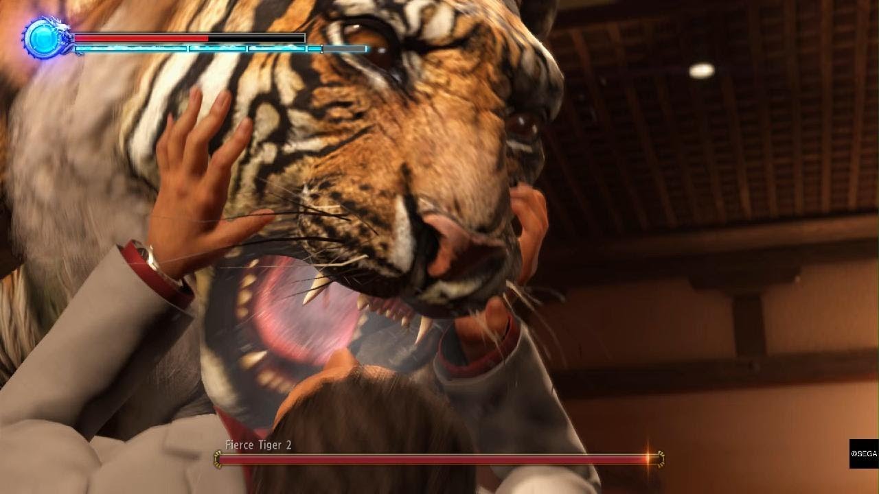 Kiryu vs Tiger in YAKUZA KIWAMI 2 - YouTube