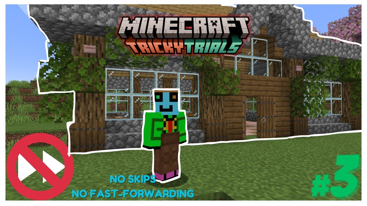 BUILDING THE STARTER HOUSE (NO SKIPS, NO FAST-FORWARDING) | Minecraft 1.21 Survival [3] - YouTube