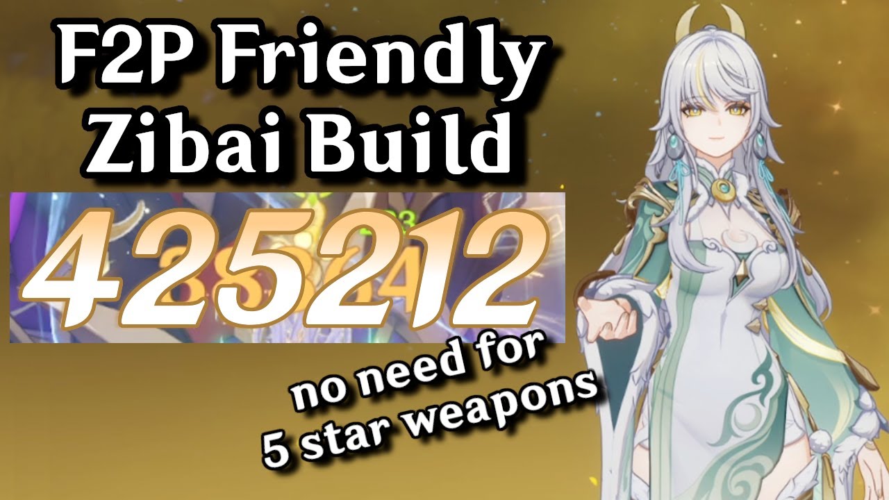 F2P Zibai Build! So STRONG That She REVIVED GEO!? | Genshin Impact ...