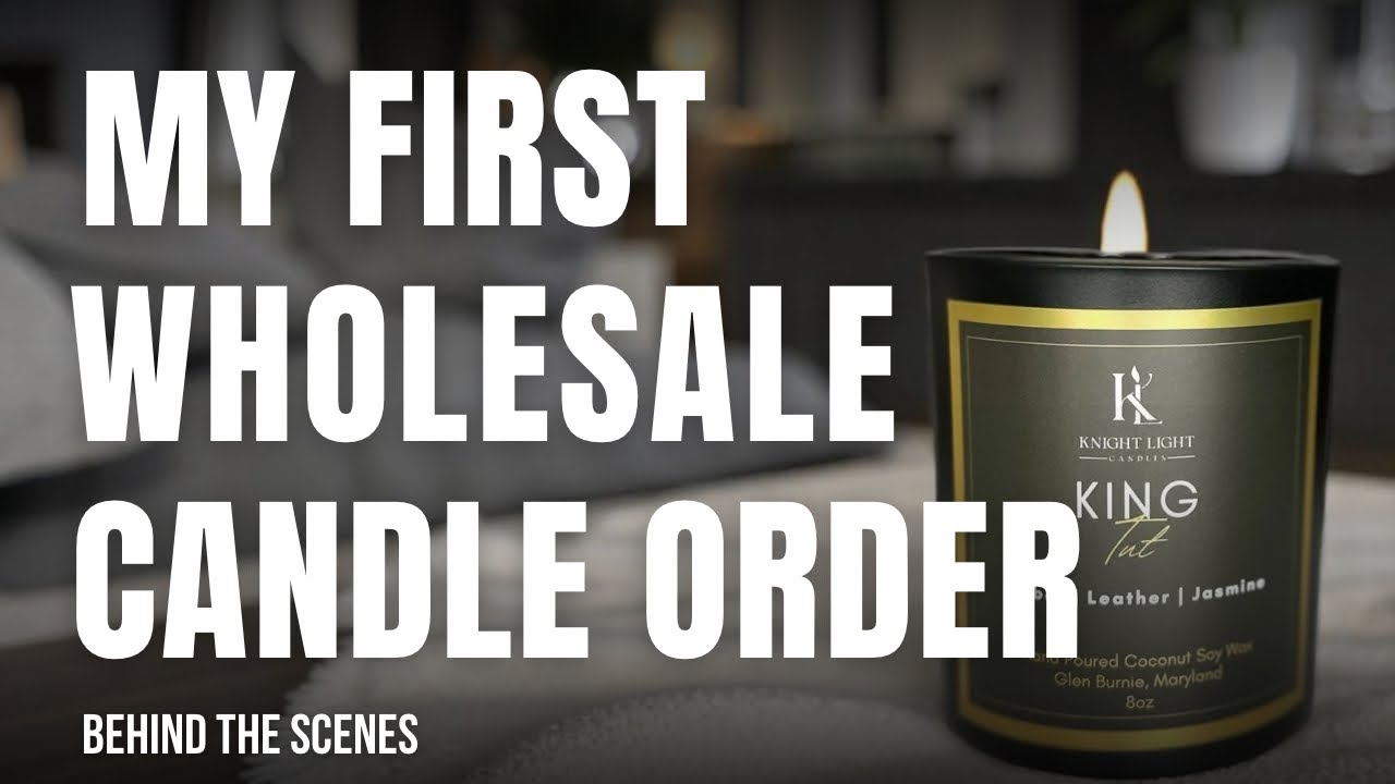 Behind the Scenes: My First Wholesale Candle Order! - YouTube