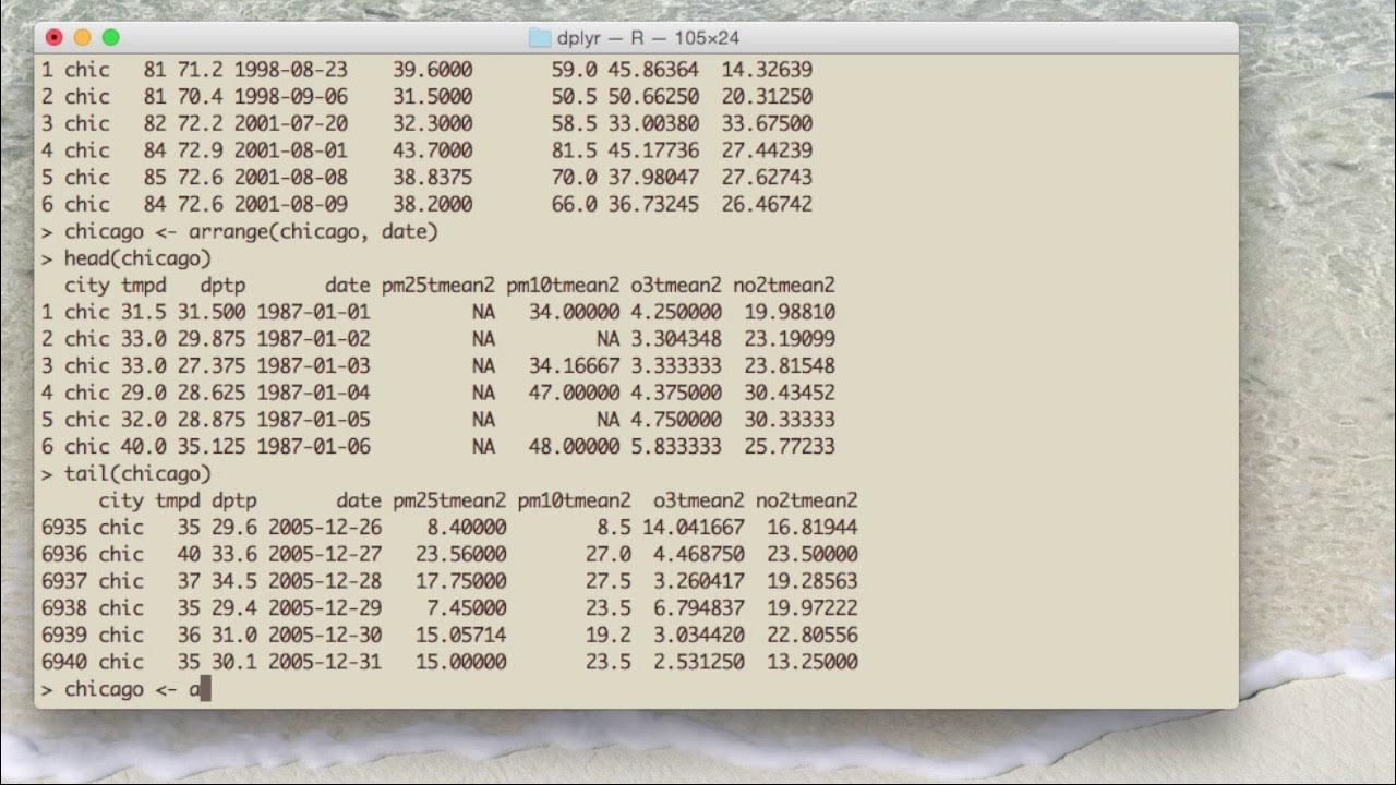 Getting and Cleaning Data - dplyr Basic Functions - YouTube